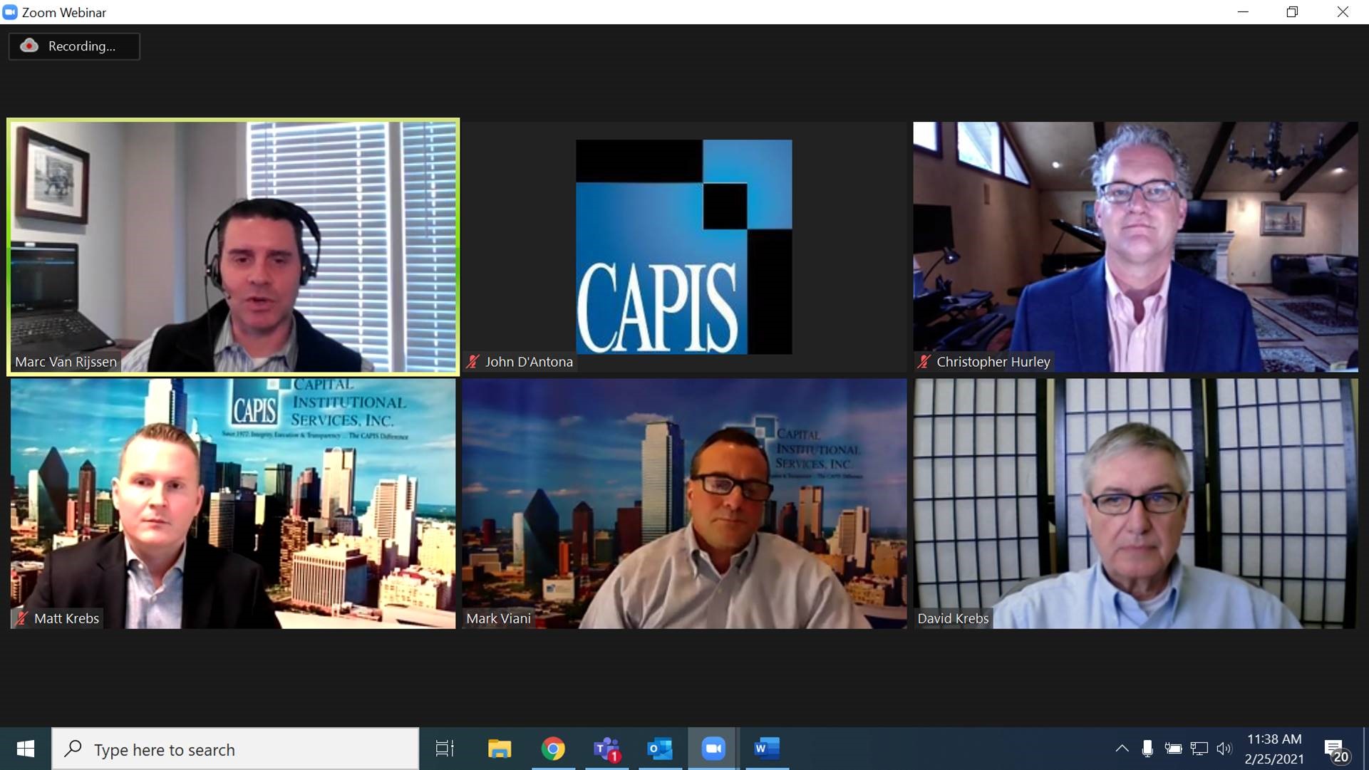 CAPIS Panel - RIAs and Outsourced Trading - Capis